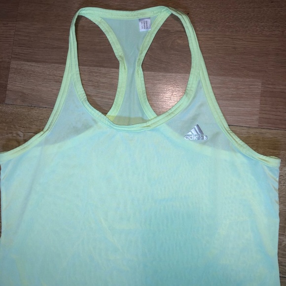 adidas | Tops | Neon Yellow Adidas Workout Tank | Poshmark